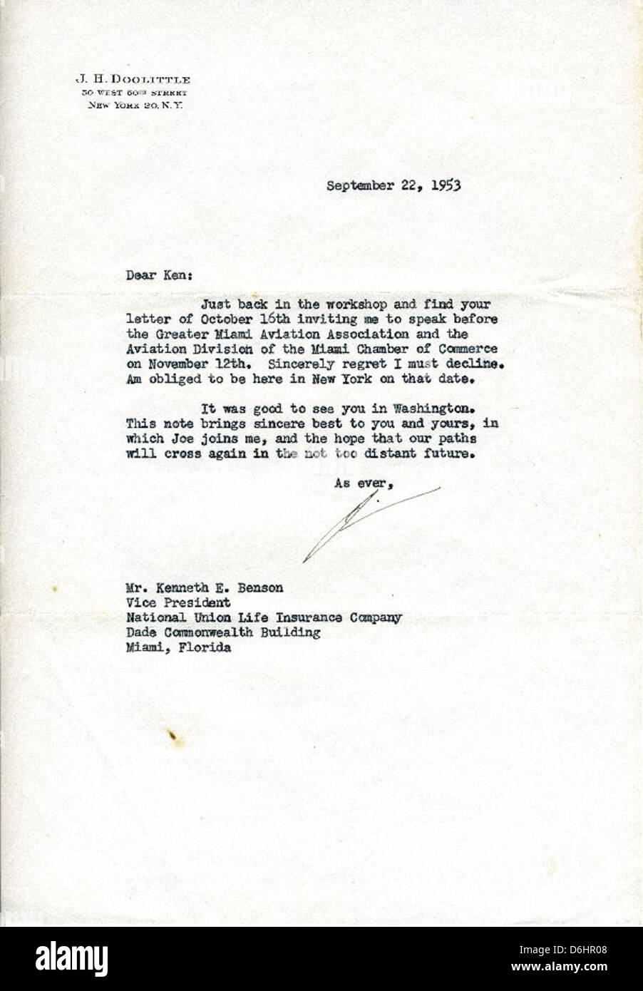 Jimmy Doolittle, a pioneering aviator and World War II hero, is known ...