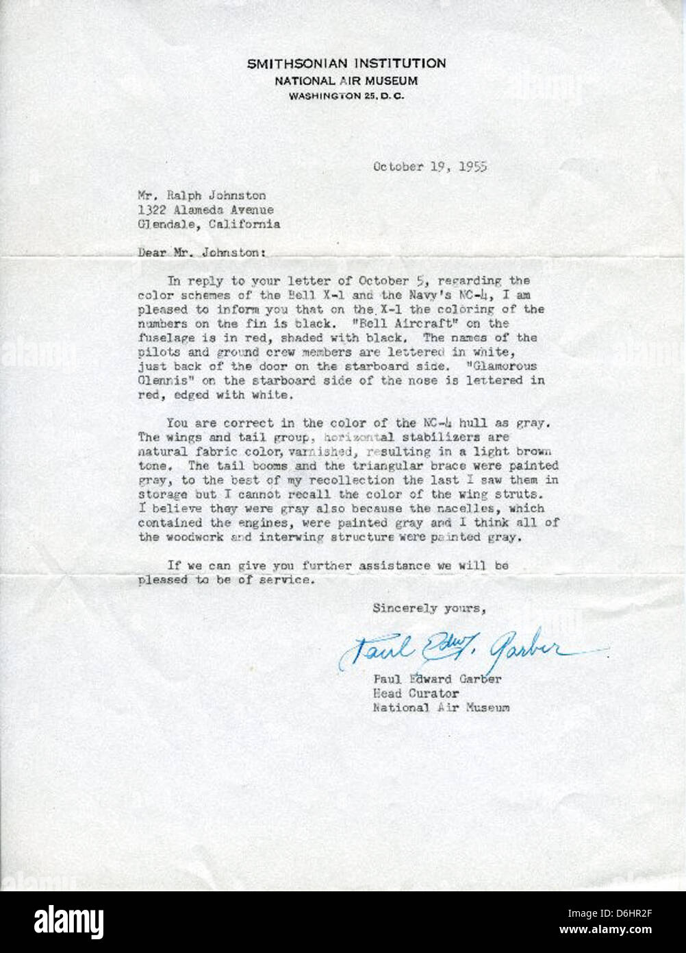 Paul Garber was a prominent figure in the history of aviation, known ...