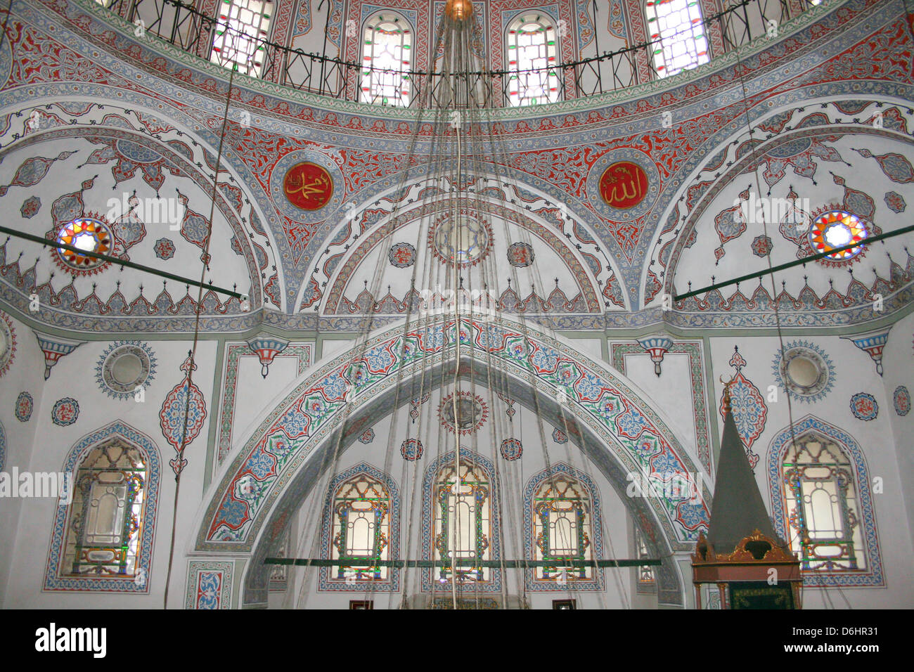Interior Of Historical Zeynep Sultan Mosque İ Istanbul Stock Photo - Alamy