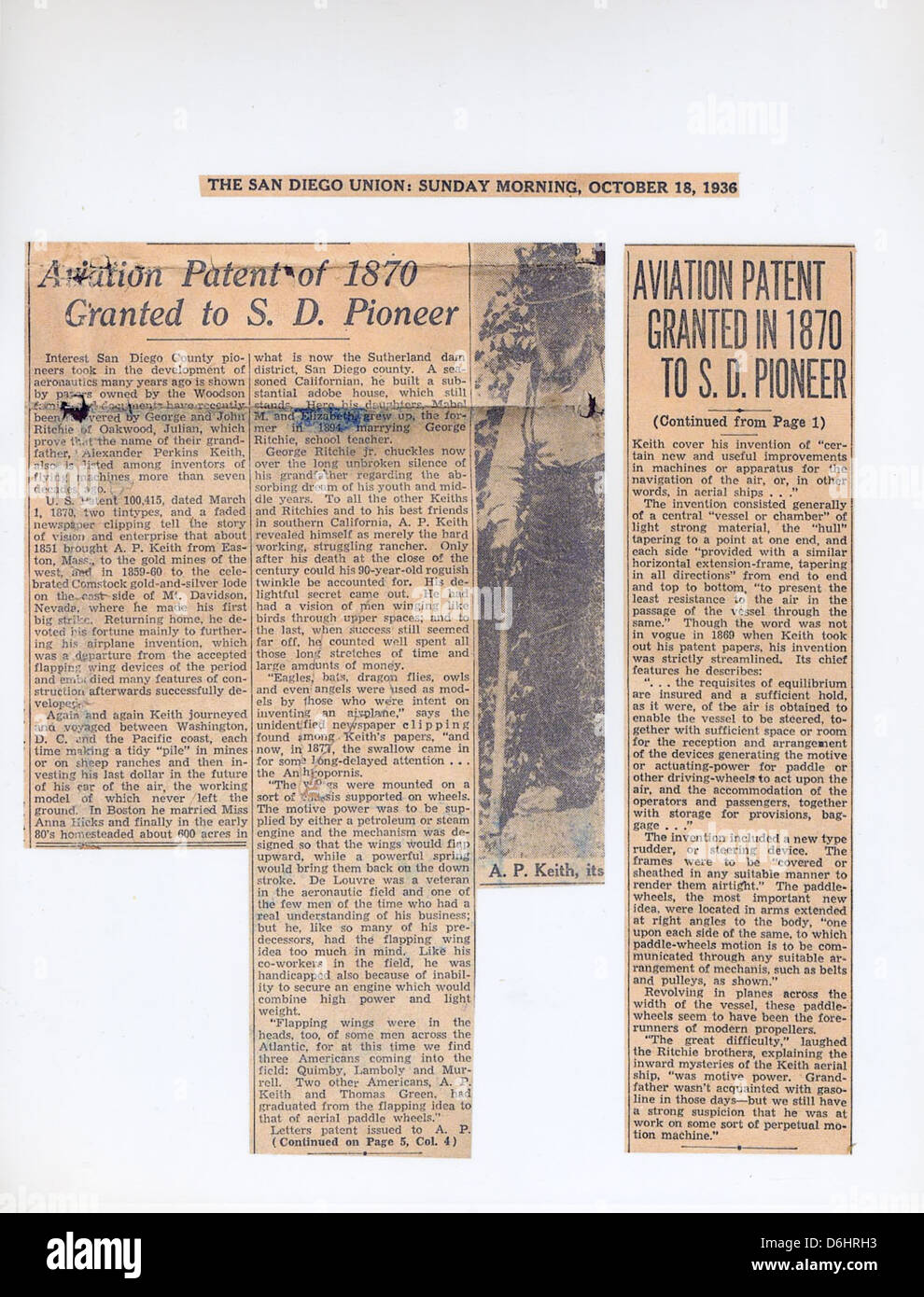 A.P. Keith, an inventor from the late 19th century, is known for his ...