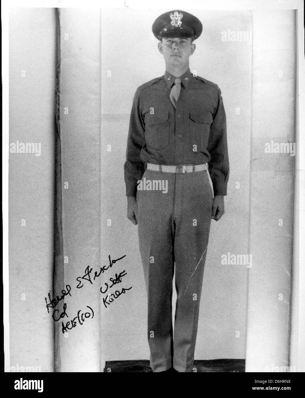 This image depicts Harold Fischer, a fighter ace during the Korean War ...