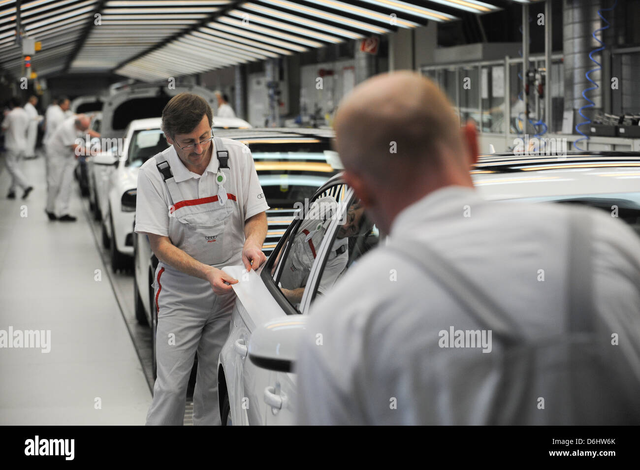 Ingolstadt, Germany, car production at Audi AG in Ingolstadt ...