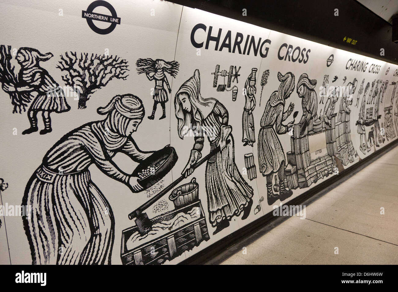 Charing Cross Tube Station London UK Stock Photo - Alamy