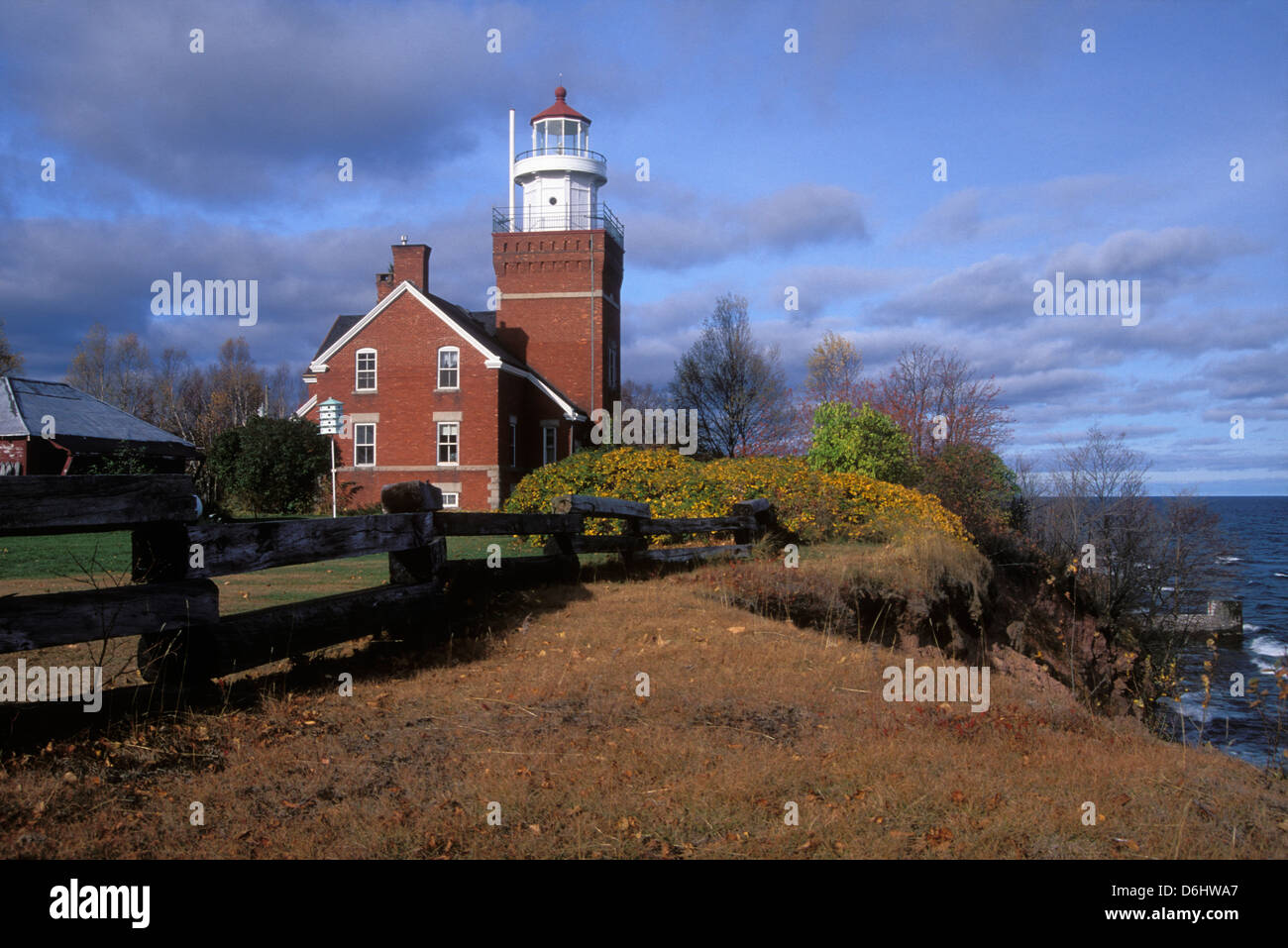 Big Bay Point Lighthouse in Marquette County, Michigan Stock Photo - Alamy
