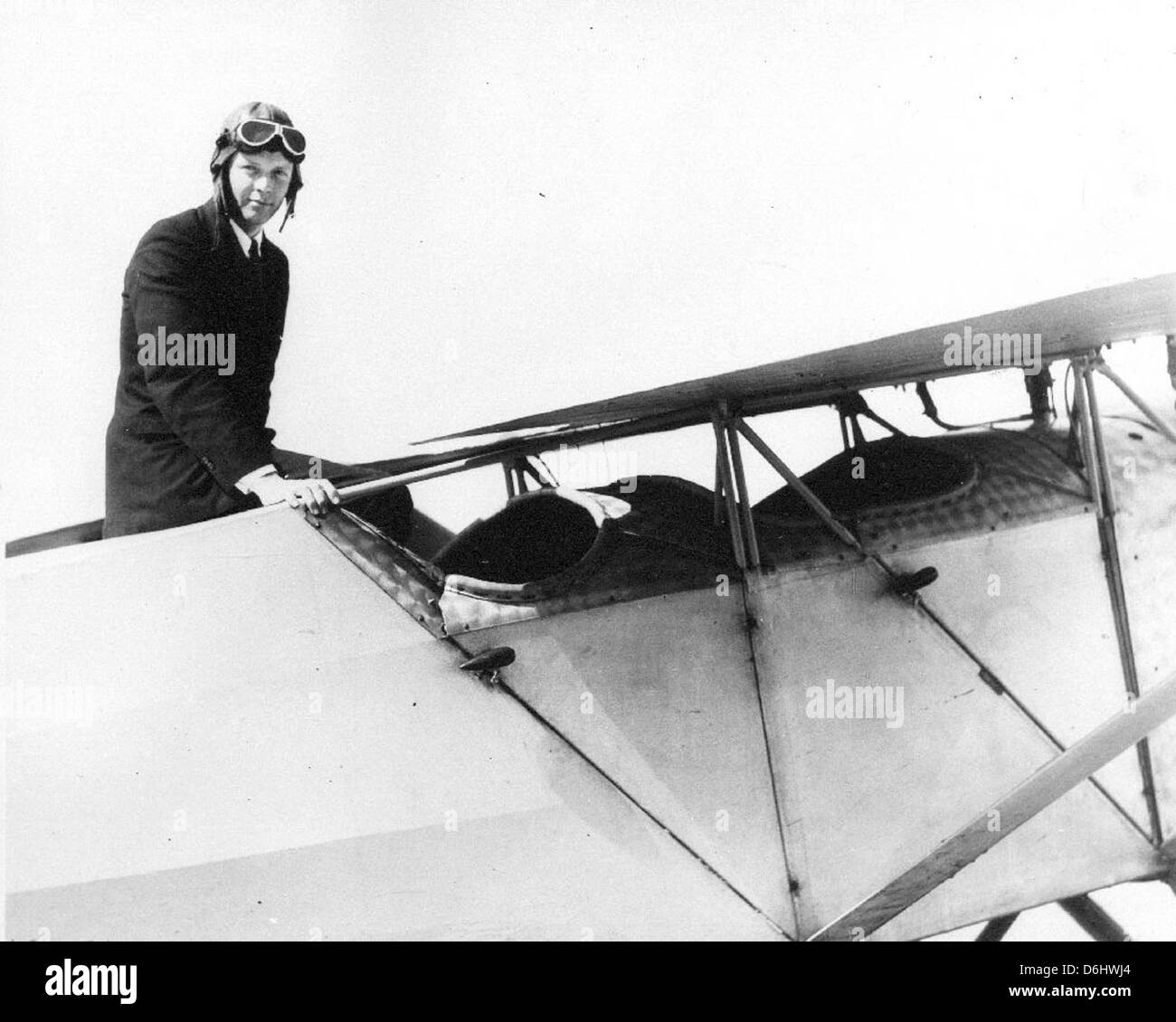 This photograph shows Charles Lindbergh in the late 1920s, shortly ...