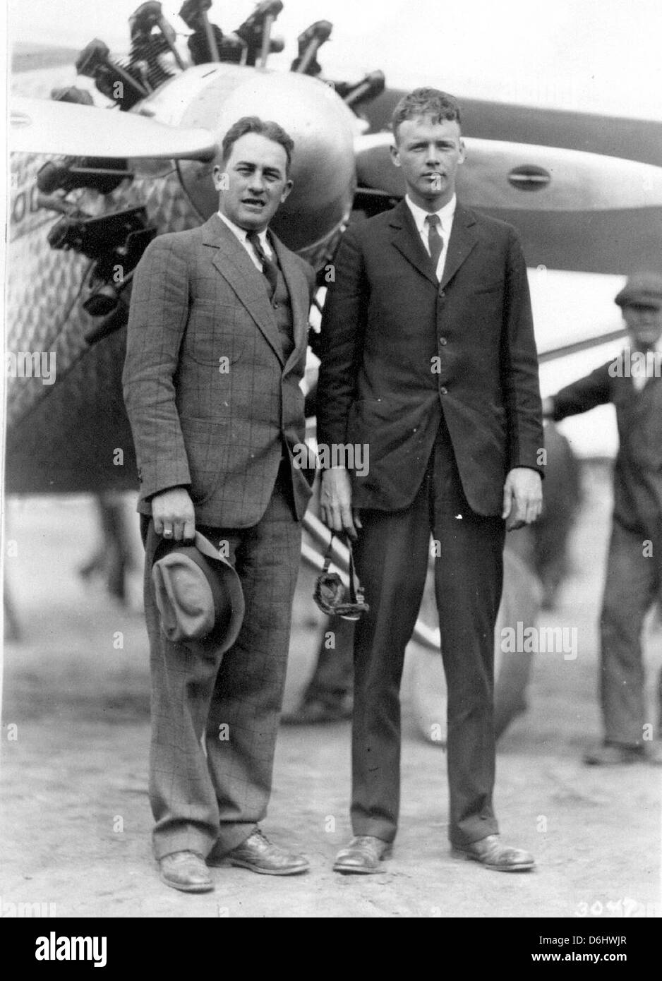 Charles Lindbergh's historic flight in the Spirit of St. Louis ...