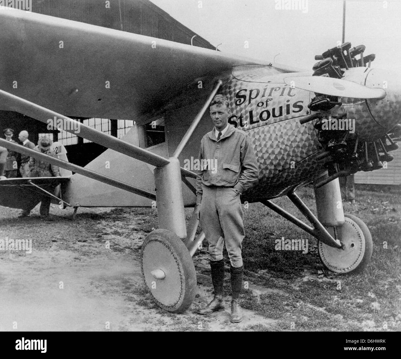 Aircraft spirit st louis Black and White Stock Photos & Images - Alamy