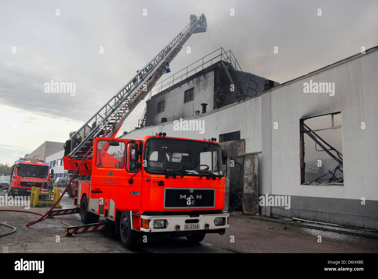 Berlin, Germany, turntable ladder for use in extinguishing Berlin ...