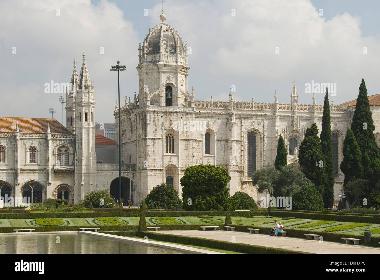 Church of Santa Maria, Jeronimos Monastery, Belem, Portugal Stock Photo ...