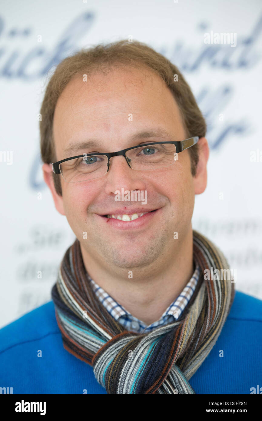 Instructor Daniel Paasch smiles during a motivation training in Berlin ...