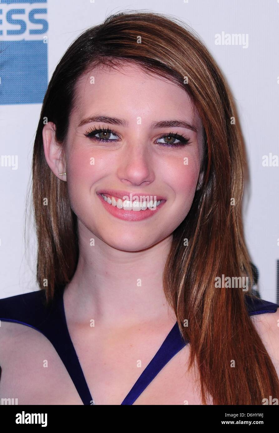 New York, USA. April 18, 2013. Emma Roberts at ADULT WORLD Premiere at ...