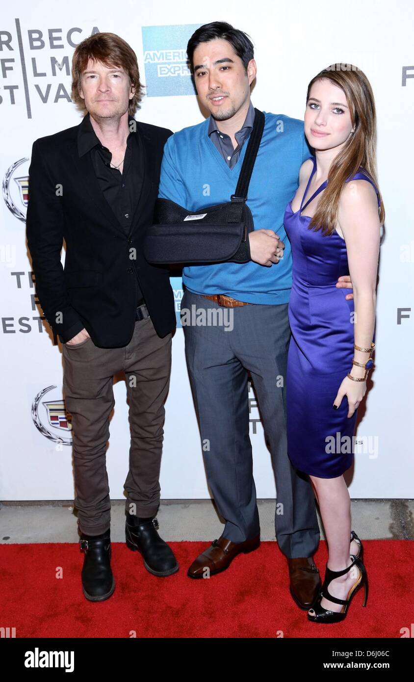 New York, USA. April 18, 2013. Scott Coffey, Emma Roberts at ADULT ...