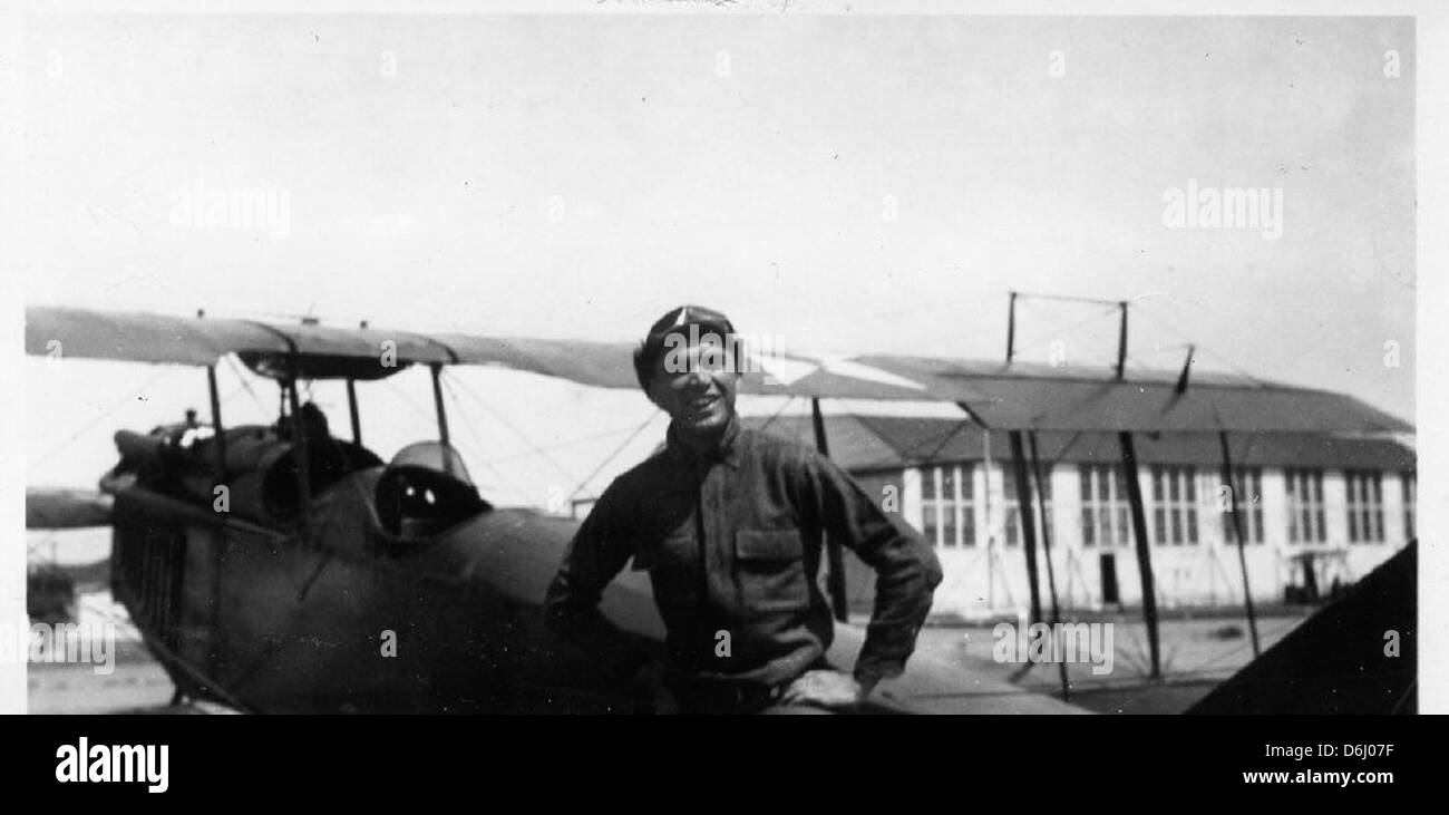 This historic photo shows T. Claude Ryan as a cadet at March Field ...