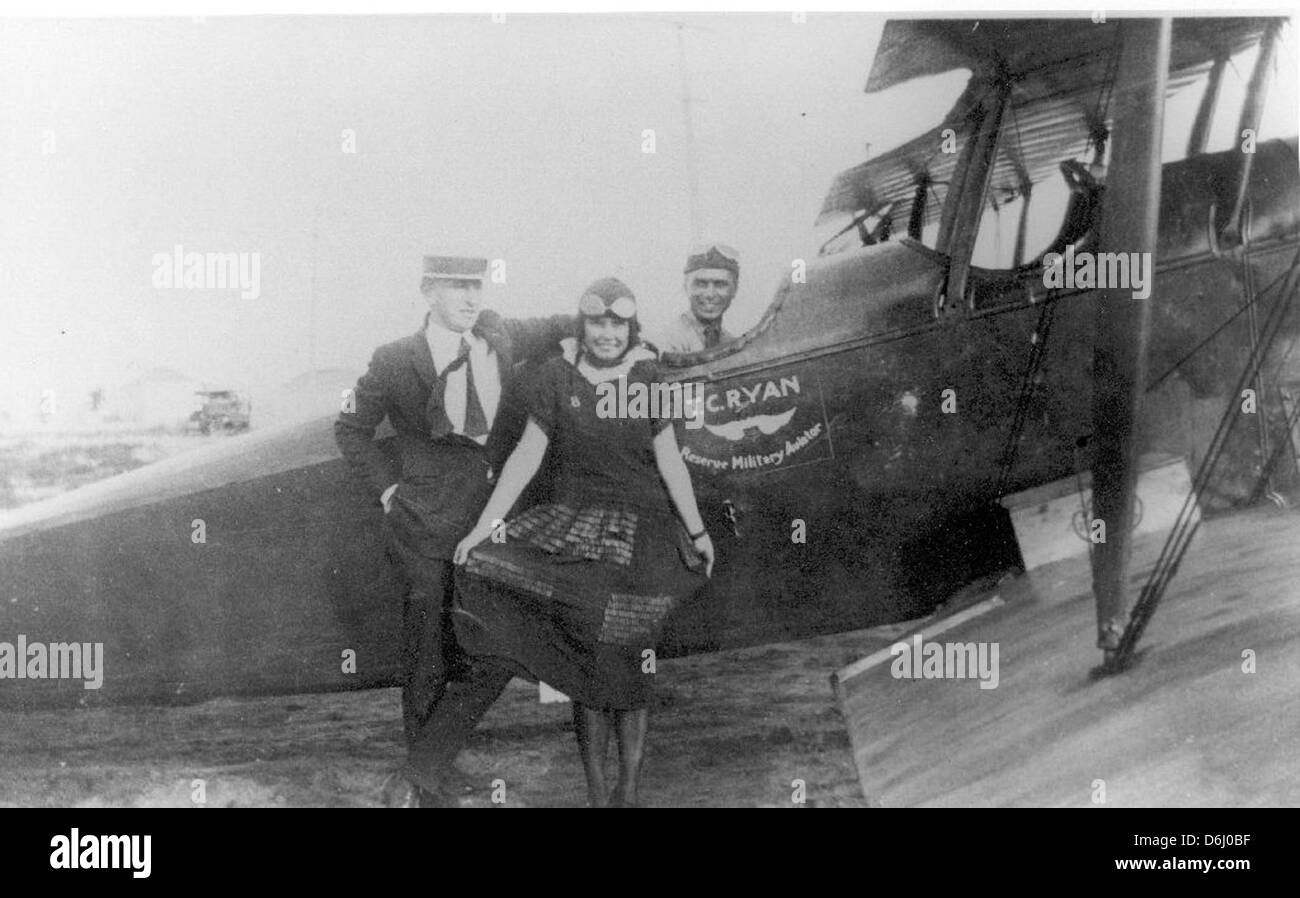 Doris Loy, a regular passenger with aviation pioneer Claude Ryan, is ...