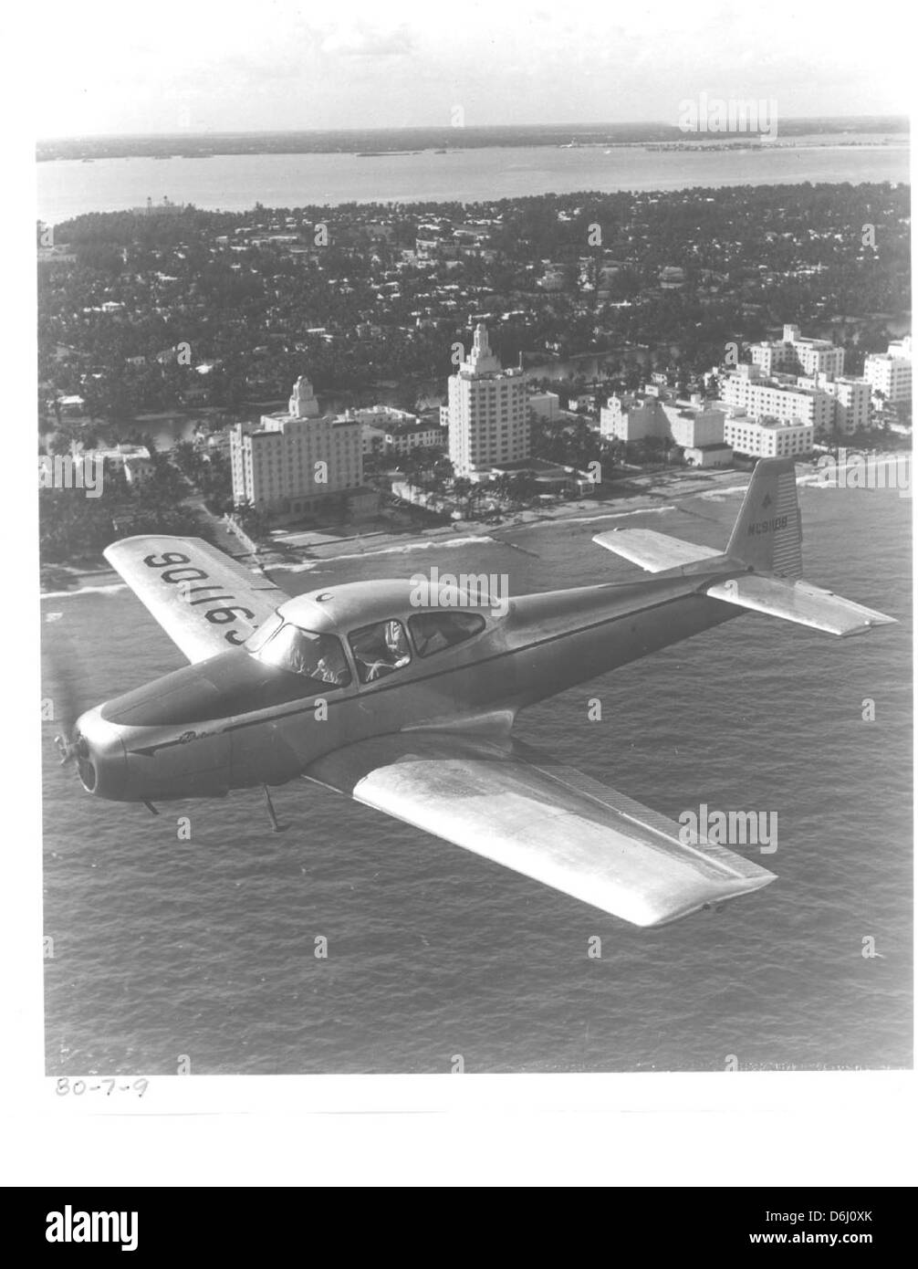 This image depicts the Ryan Navion, a 1950s-era aircraft that became a ...