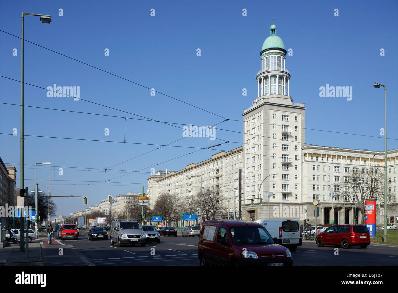Berlin, Germany, high-rise tower at Frankfurter Tor Stock Photo - Alamy
