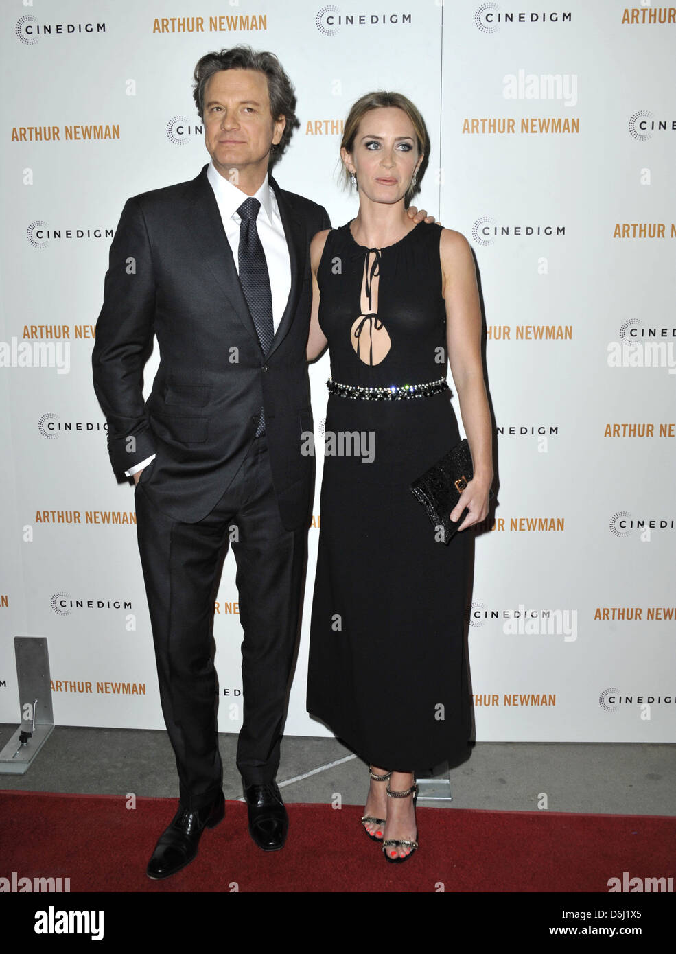 Los Angeles, California, U.S. April 18, 2013. Colin Firth, Emily Blunt ...