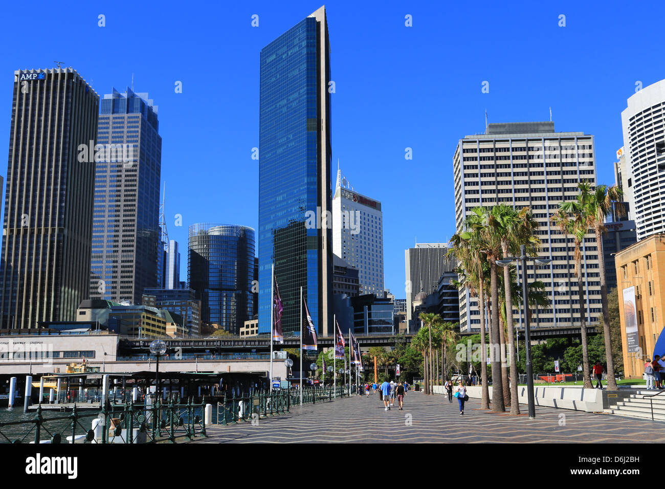 Downtown Sydney buildings near the Circular Quay on a sunny day Stock ...