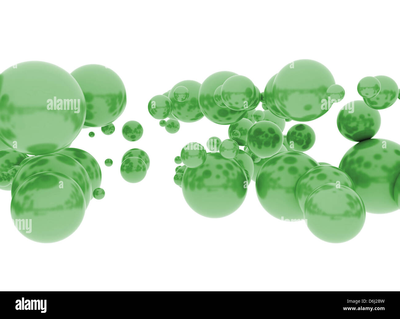 Abstract image of green plastic spheres. High resolution Stock Photo ...
