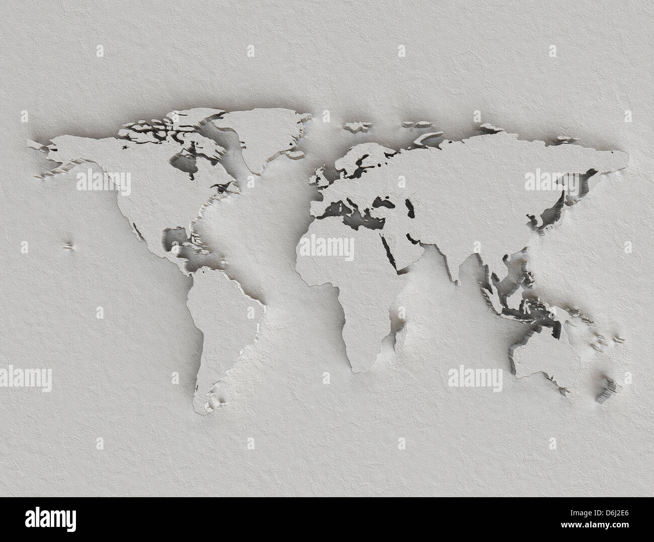World map paper textured Stock Photo - Alamy