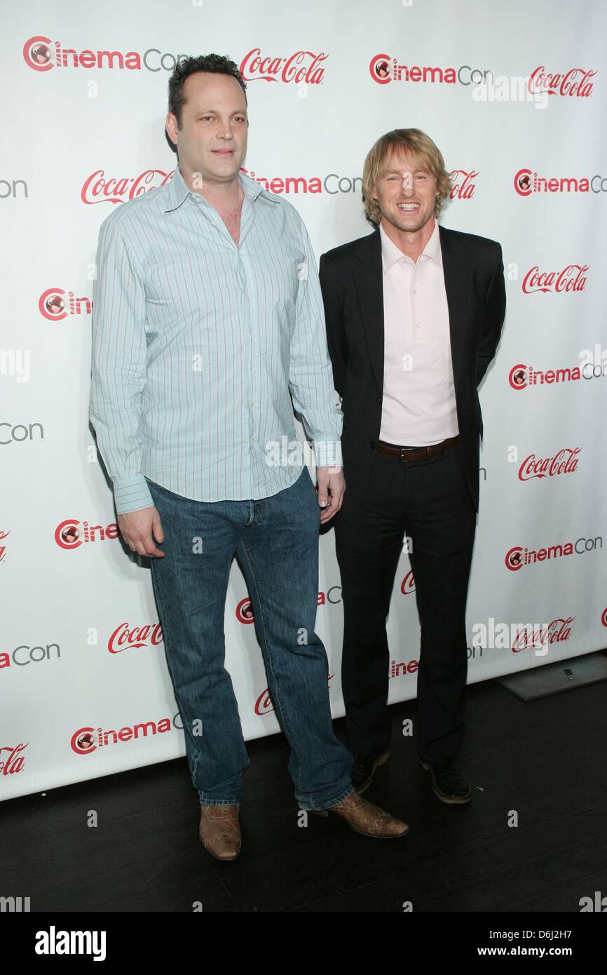 Las Vegas, USA. April 18, 2013.Vince Vaughn, Owen Wilson at arrivals ...