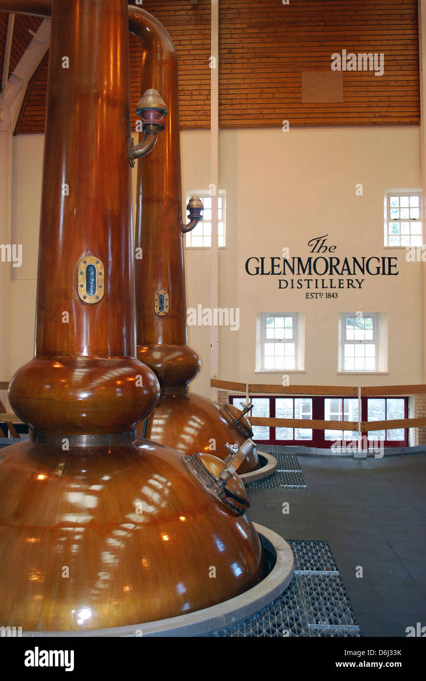 Distillery room at Glenmorangie Distillery, Tain, Scotland Stock Photo ...