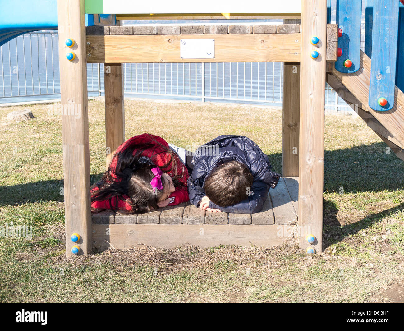 children play at the playground Stock Photo - Alamy