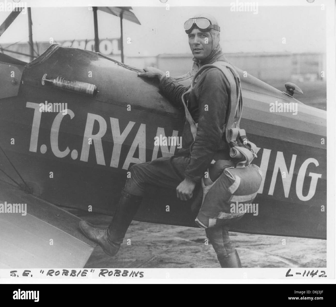 S.E. (Robbie) Robbins was the chief flight instructor at the Ryan ...