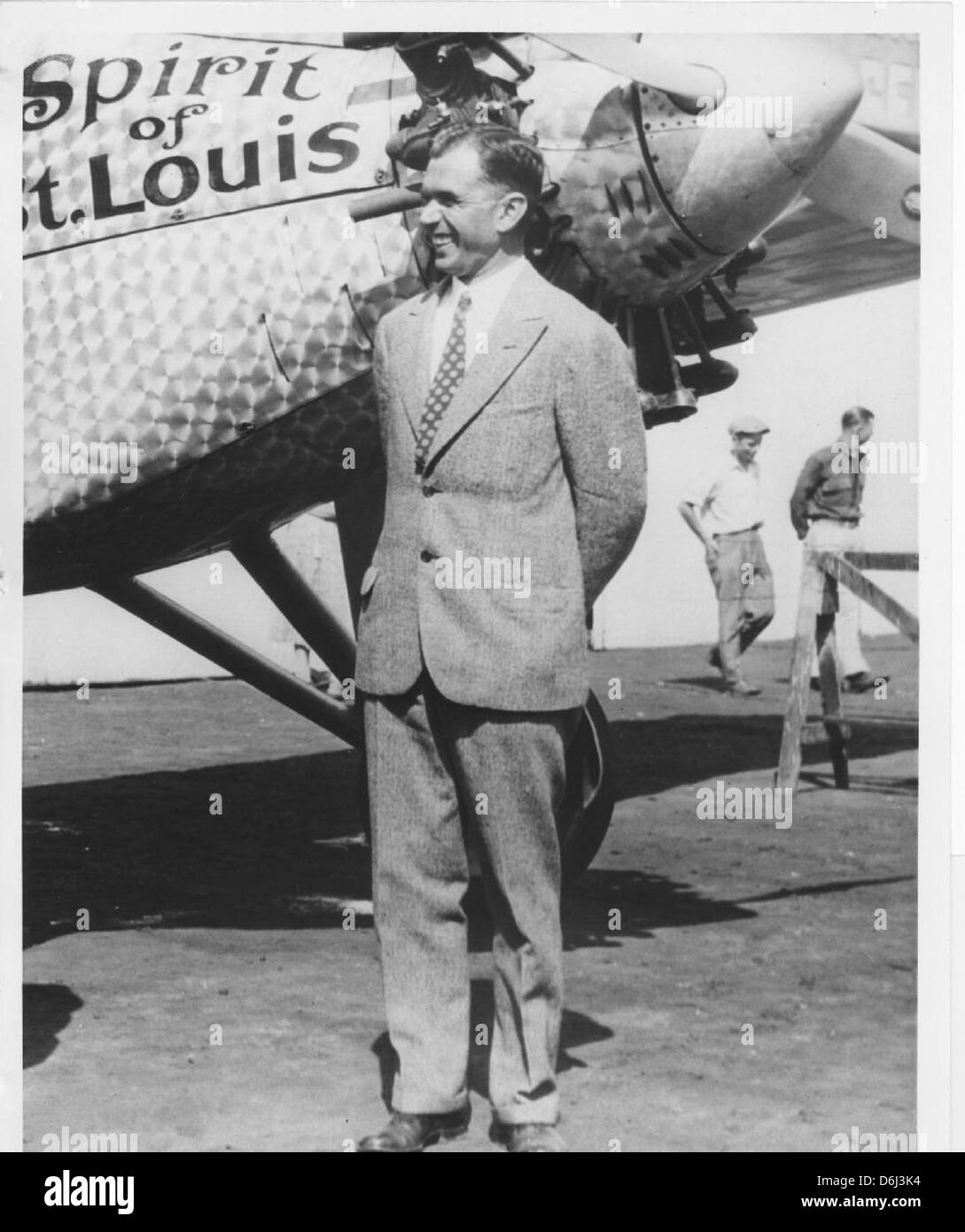 This image features T. Claude Ryan, founder of Ryan Airlines, and his ...