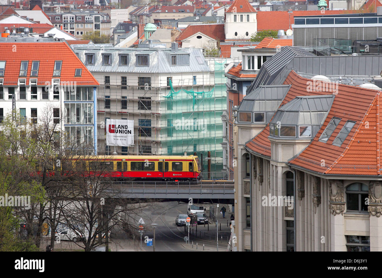 Berlin, Germany, look at a light rail train shortly before the ...