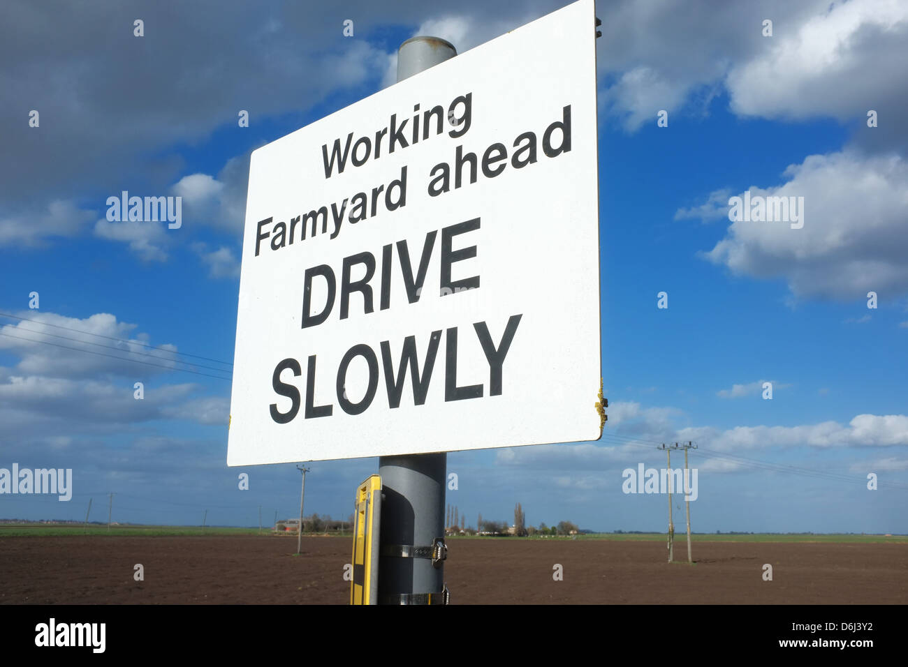 Working Farmyard Ahead Warning Sign Picture Tim Scrivener 07850 303986 ...