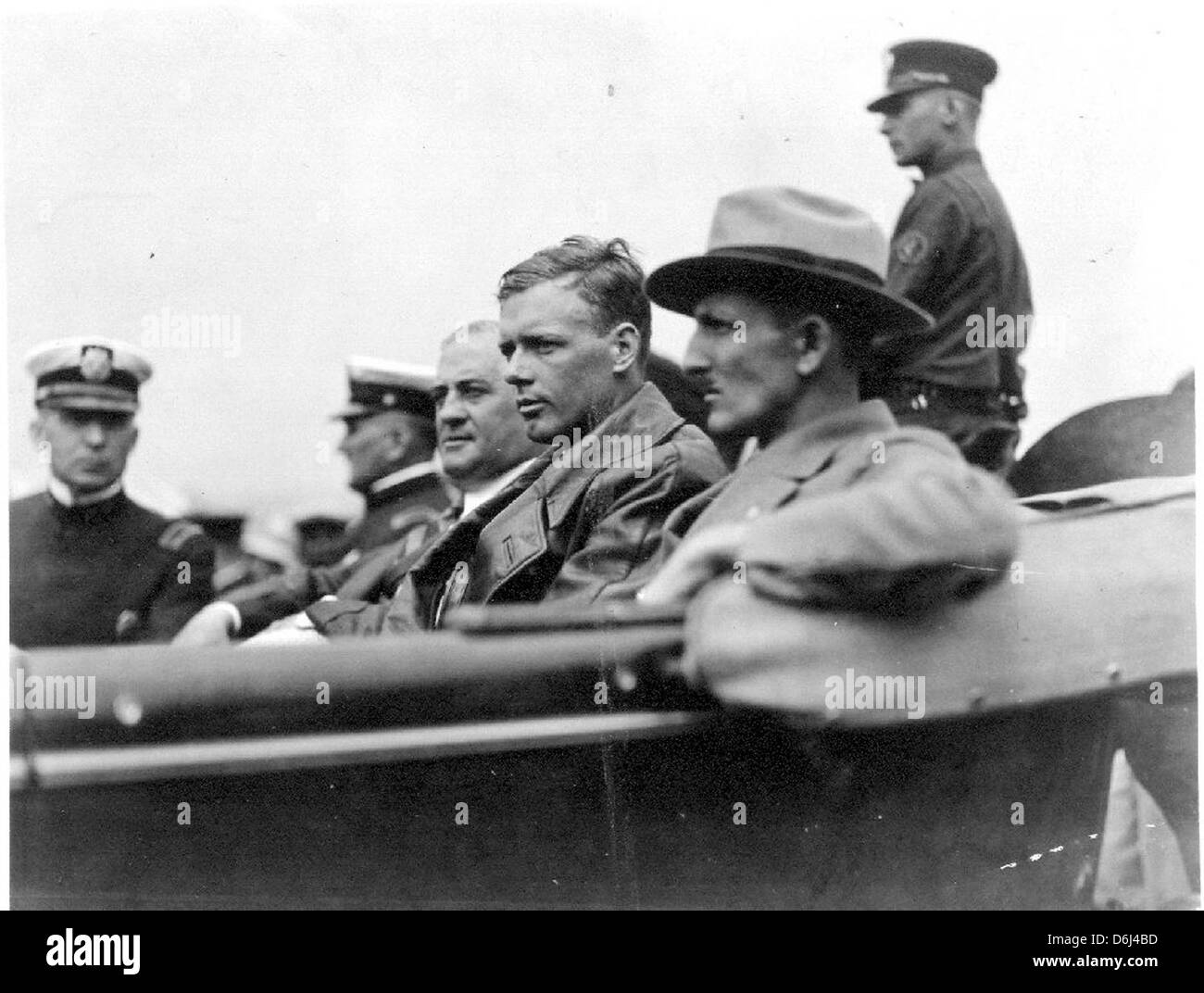 This image of Charles Lindbergh, known as Lucky Lindy, commemorates his ...