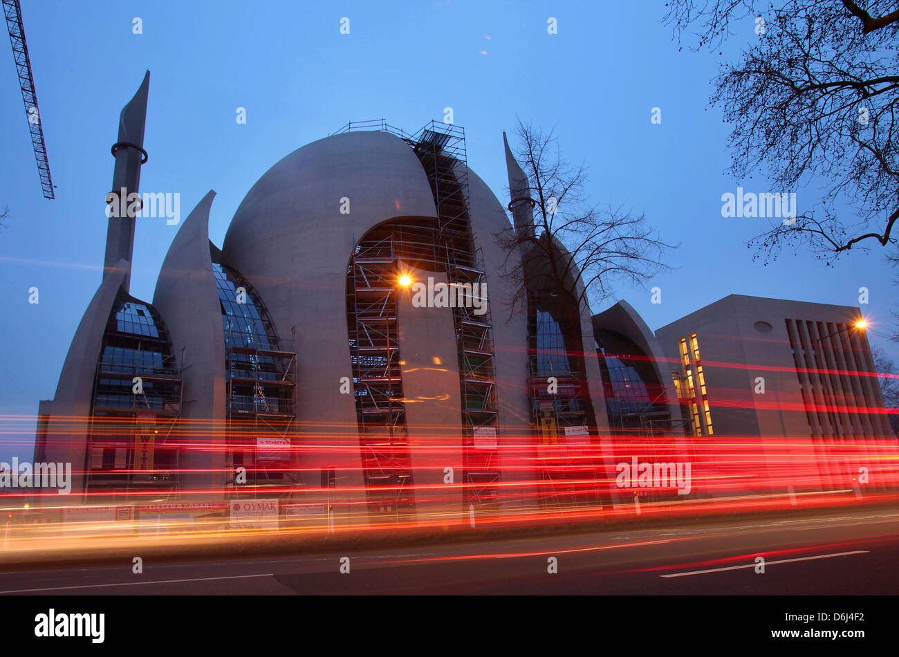 The new building of the Mosque in Cologne is pictured on 02 March 2012 ...