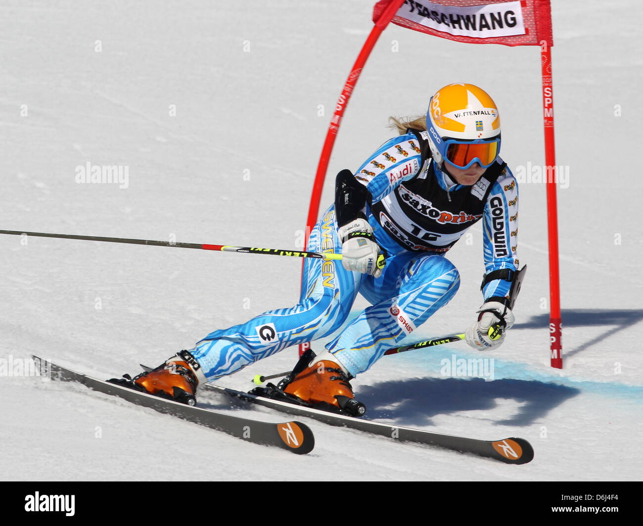 Swedish skier Jessica Lindell-Vikarby is pictured during the first ...