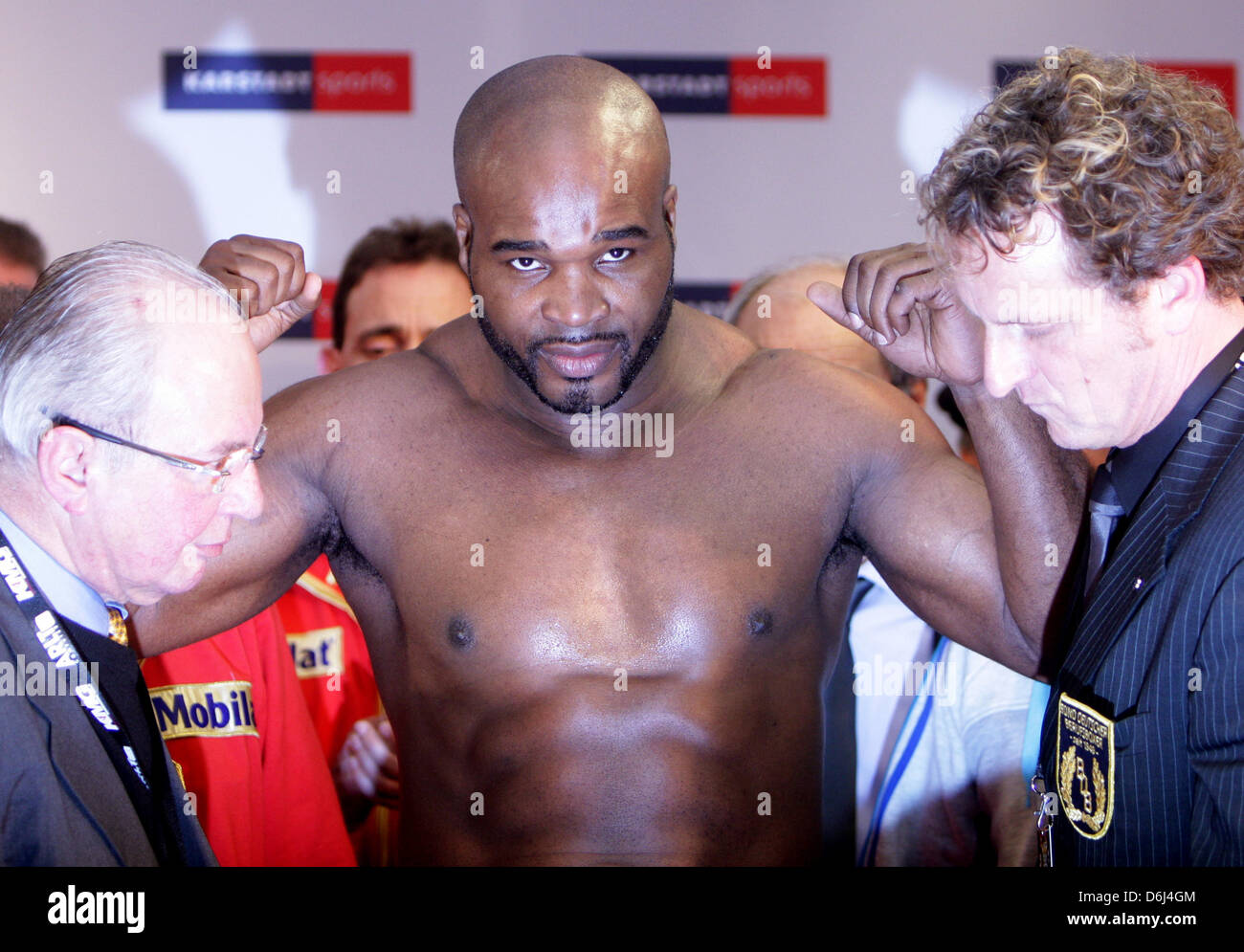 French heavyweight boxer Jean-Marc Mormeck poses during the official ...
