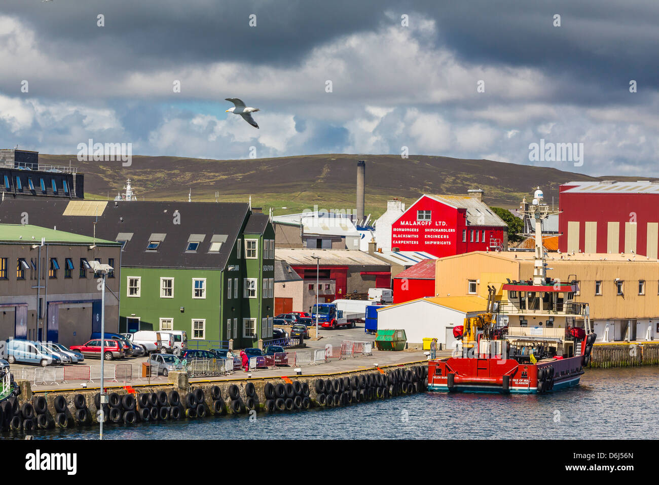 Views of the port of Lerwick, Shetland Islands, Scotland, United ...