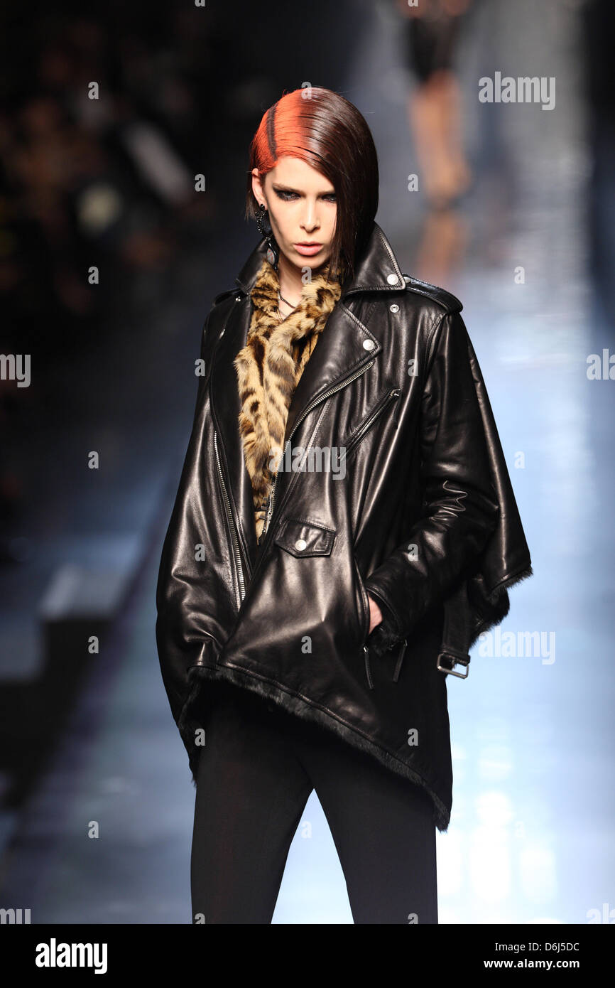 A model wears a creation by French designer Jean Paul Gaultier as part ...