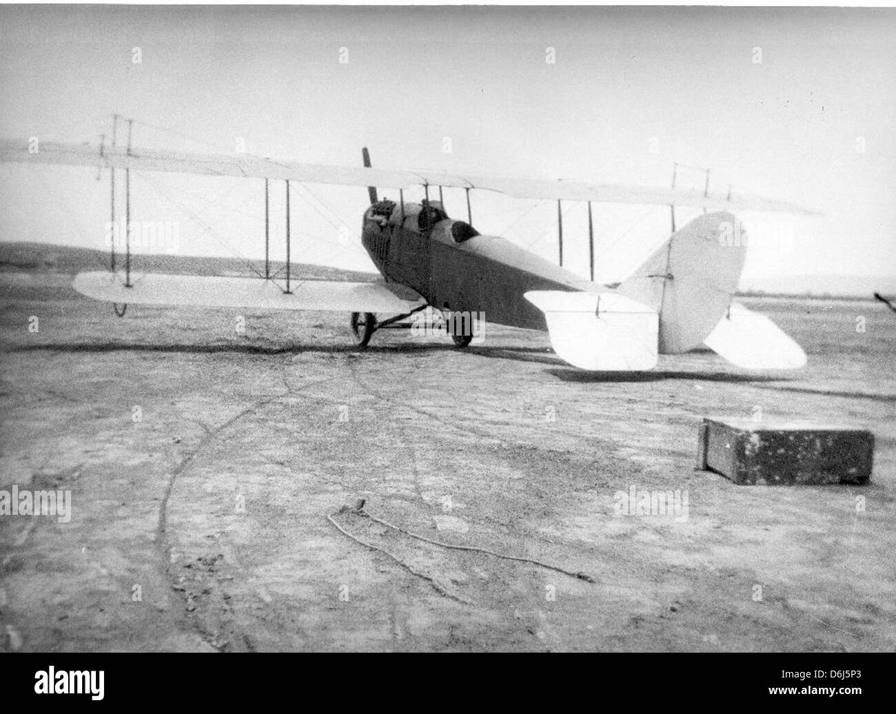 This Image Shows The Rear View Of A Jenny Biplane A Key Aircraft Used