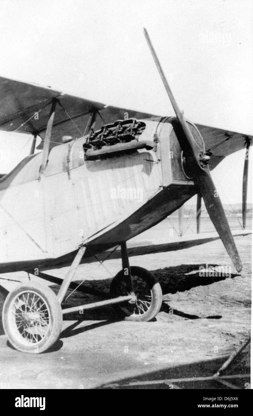 This historical photo shows the Jenny Old Number 1, an iconic aircraft ...