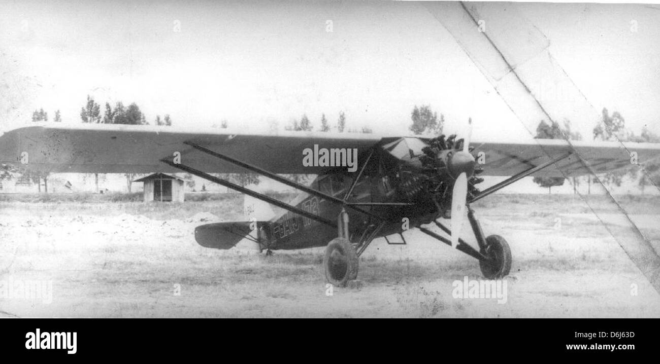 The Ryan B-1 Bourgham, photographed in 1928, was an early biplane ...