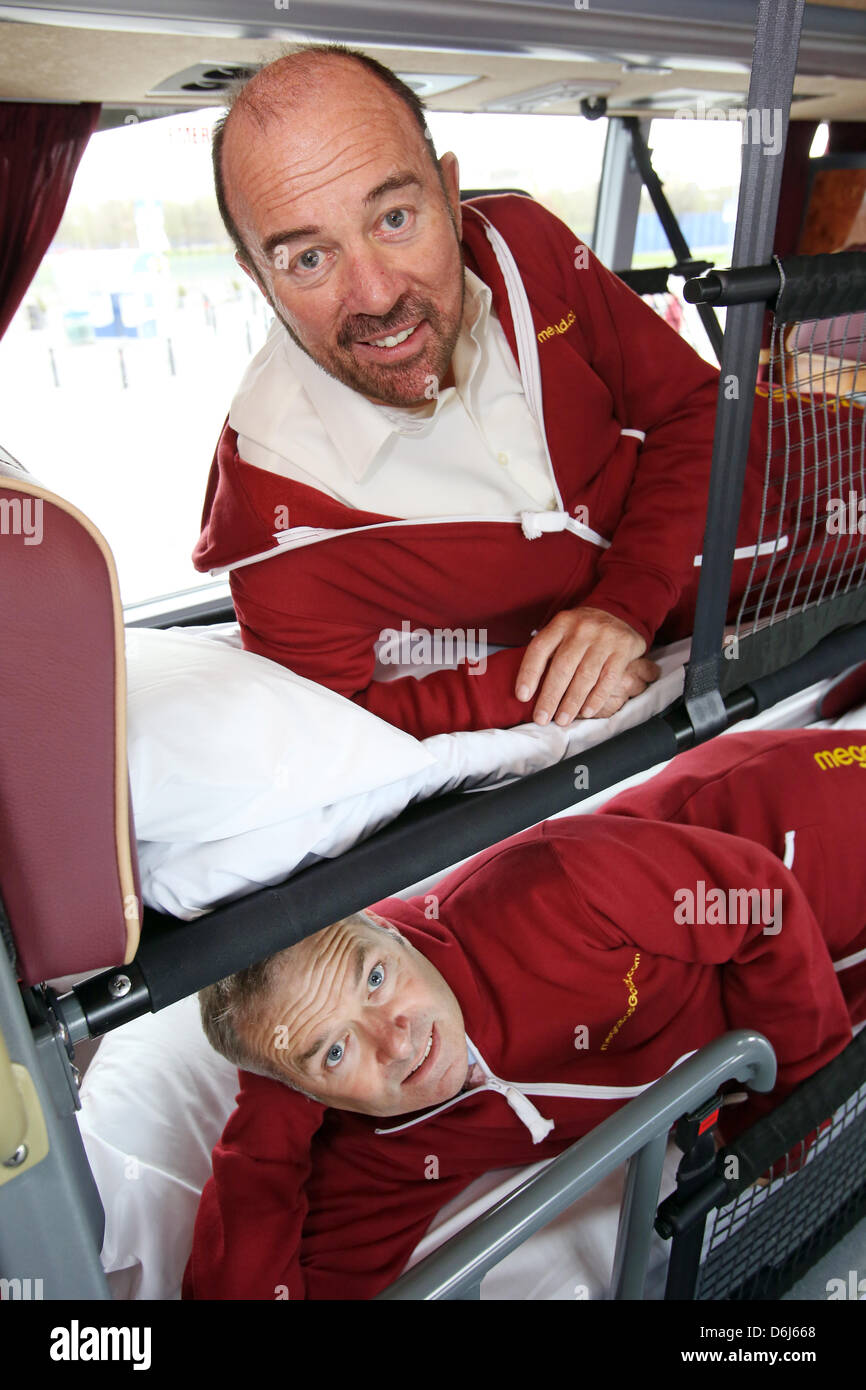 Photos show Stagecoach Group Chief Executive Sir Brian Souter (top) and ...