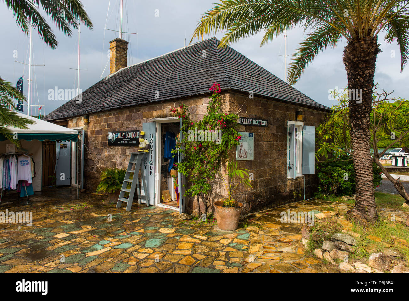 Traditional Nelson's Dockyard in the English Harbour, Antigua, Antigua ...