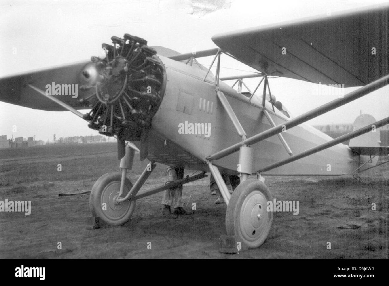 04-00981 Mankey Monoplane Hoffman Owner and Pilot Stock Photo - Alamy