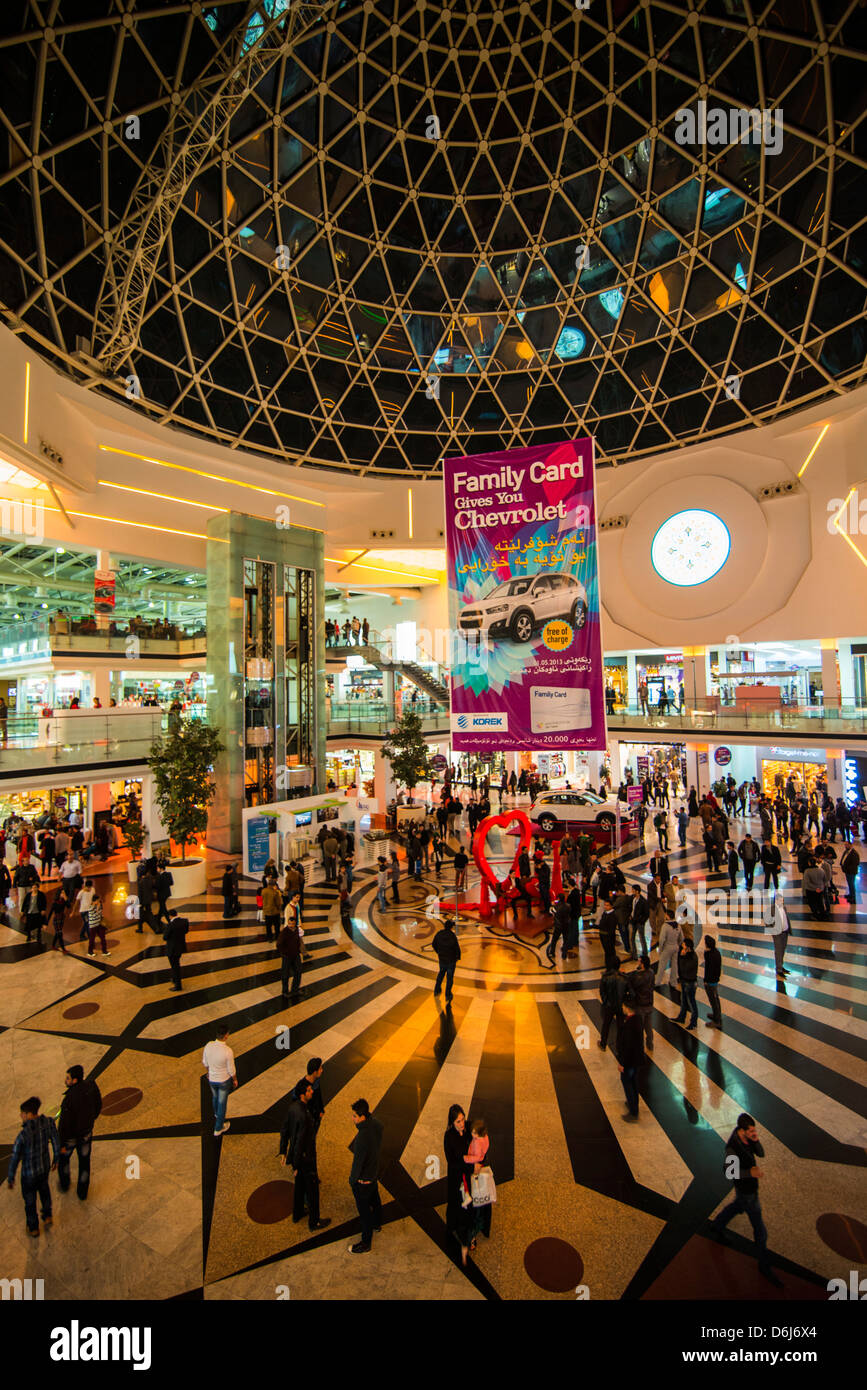 Modern shopping mall in Erbil (Hawler), capital of Iraq Kurdistan, Iraq ...