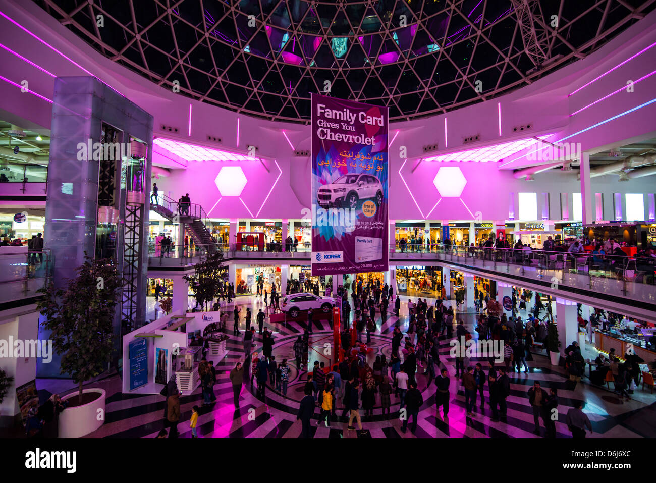 Modern shopping mall in Erbil (Hawler), capital of Iraq Kurdistan, Iraq ...