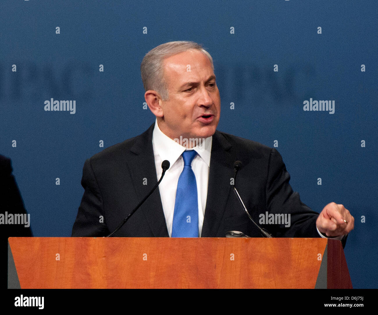 Prime Minister Benjamin Netanyahu of Israel speaks at the annual ...