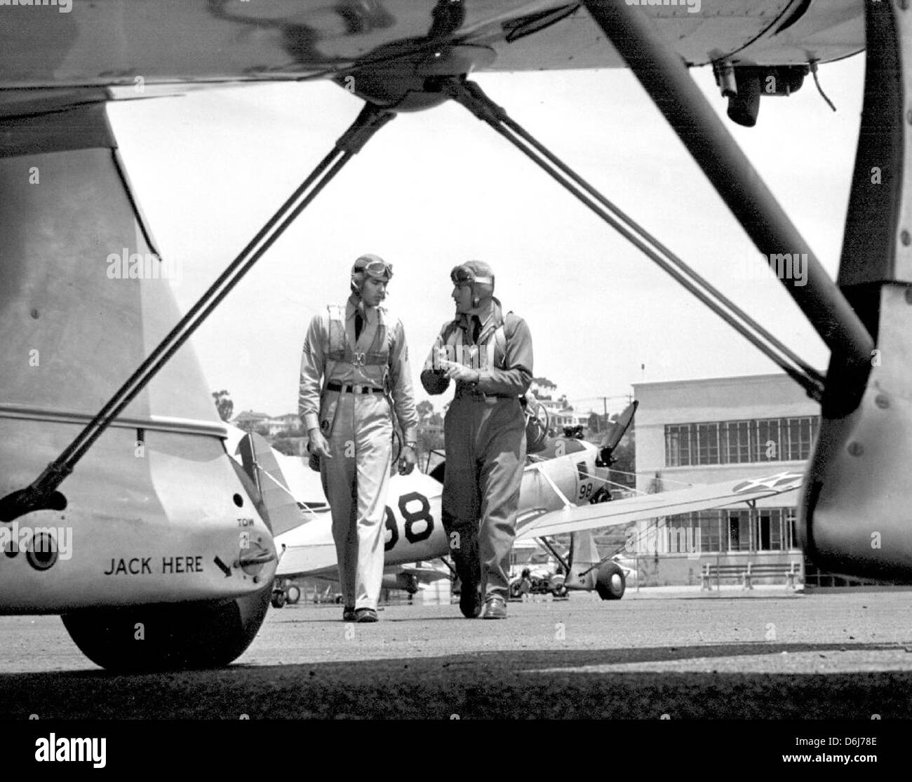 Flying instruction Black and White Stock Photos & Images - Alamy
