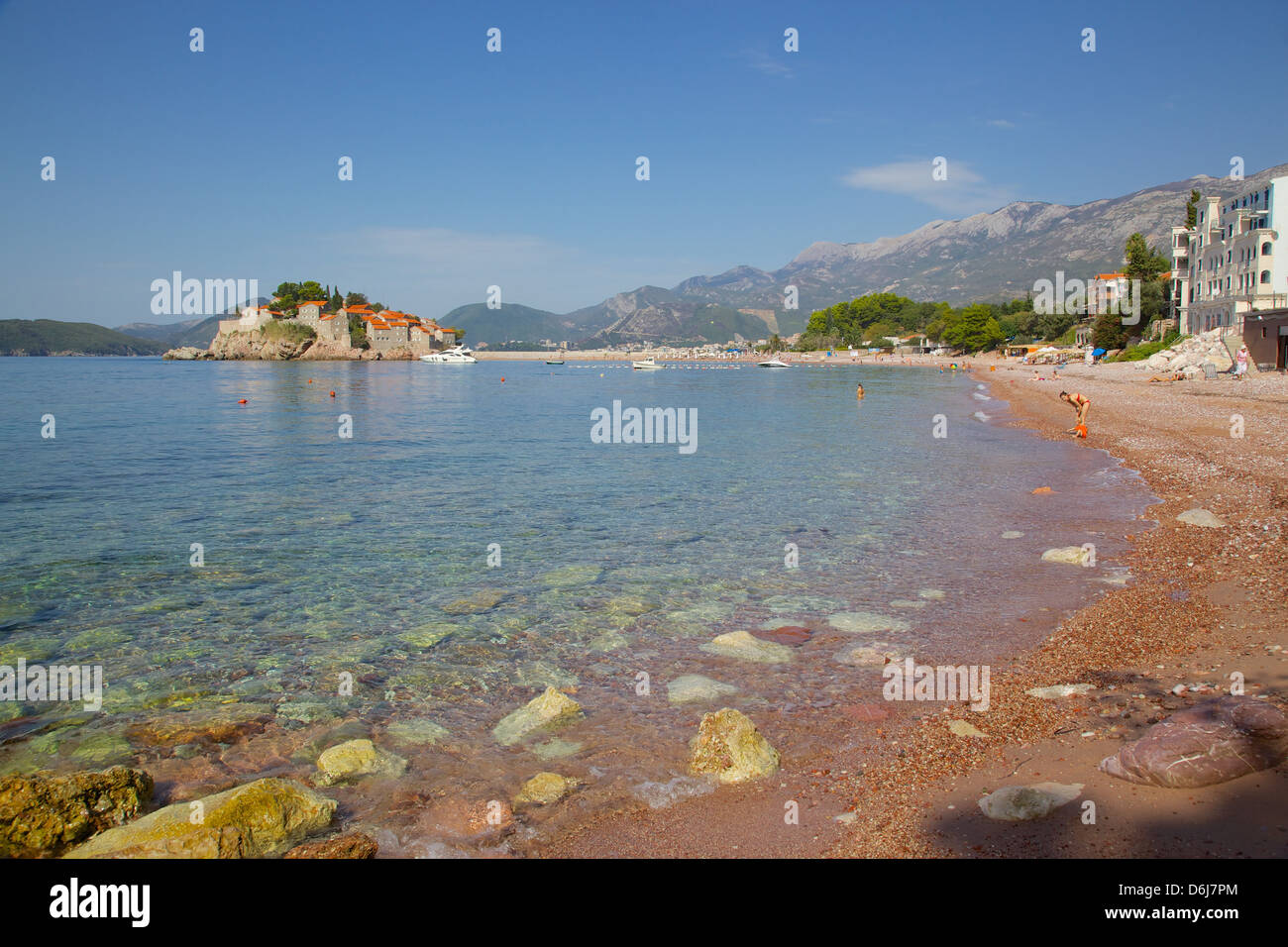 Sveti Stefan, Budva Bay, The Budva Riviera, Montenegro, Europe Stock ...
