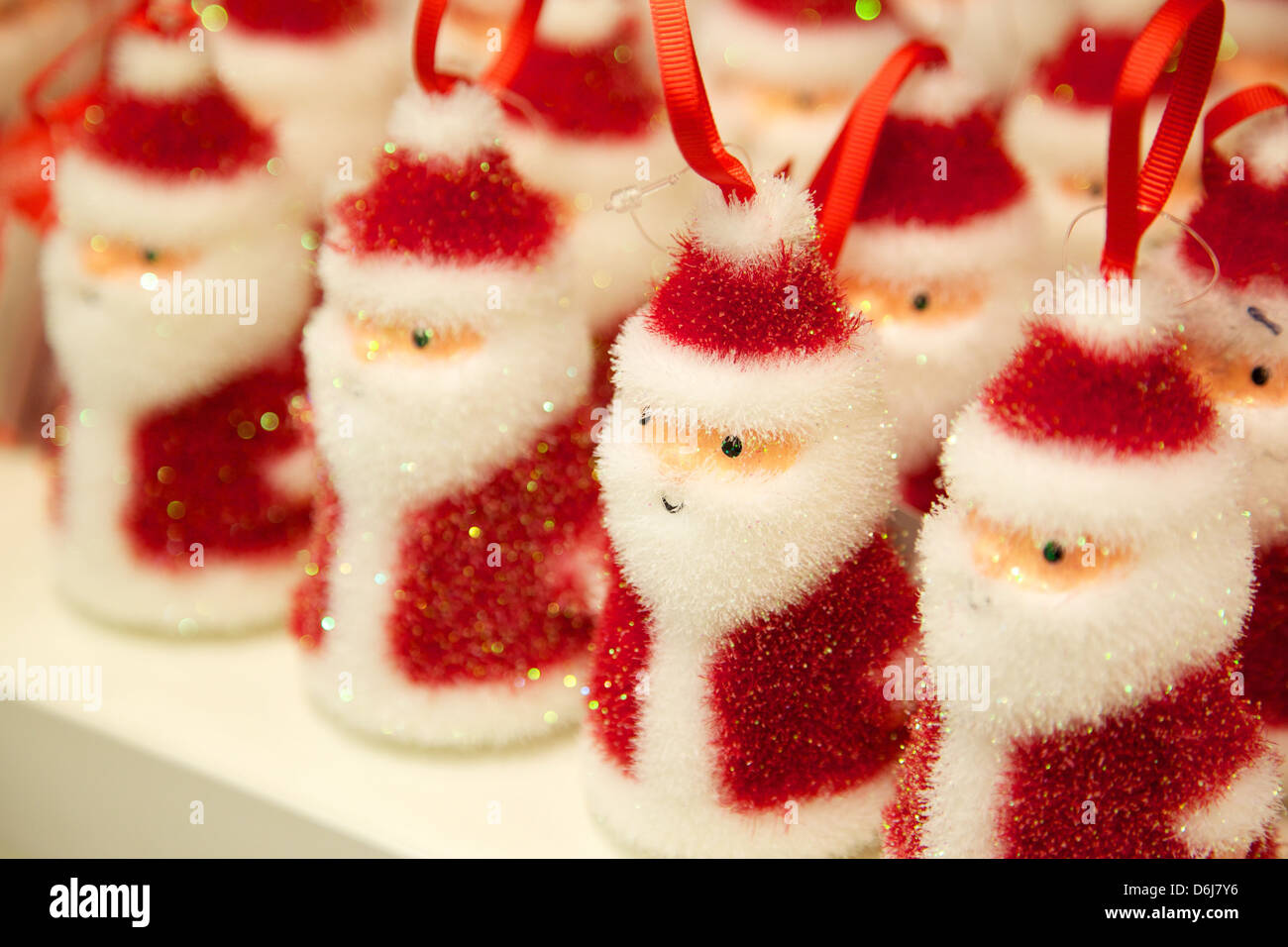Santa Claus Chritmas decoration, Sheffield, Yorkshire, England, United ...