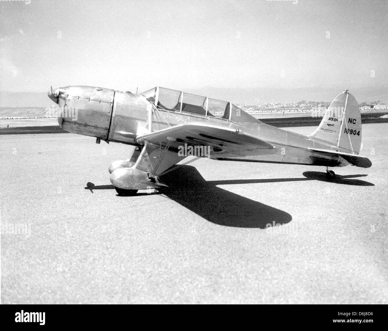The 1934 Ryan ST Sport Trainer, shown here with a Menasco C-4S engine ...